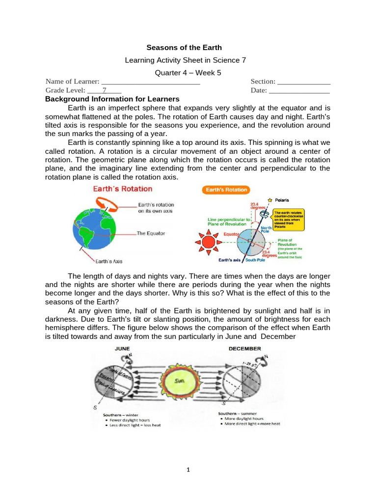 Science 7 Q4W5 | PDF