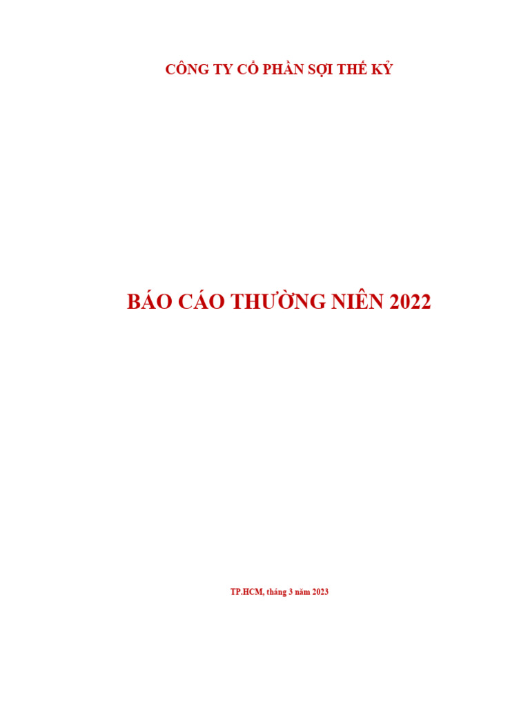 STK Bao Cao Thuong Nien Nam 2022 2 SM | PDF