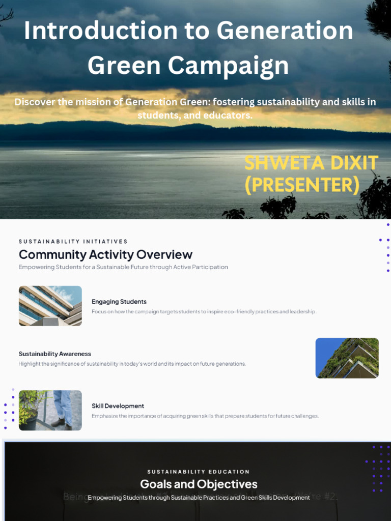 Generation Green Campaign Overview | PDF