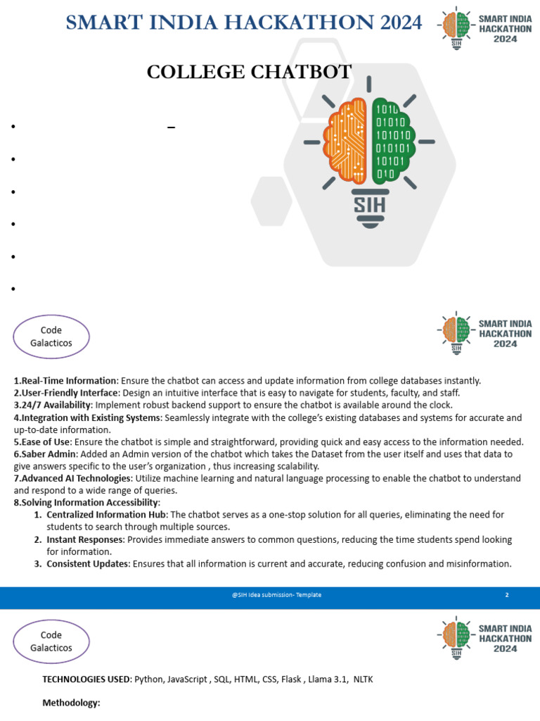 SIH2024 KJSCE Pitch Video Presentation Template | PDF