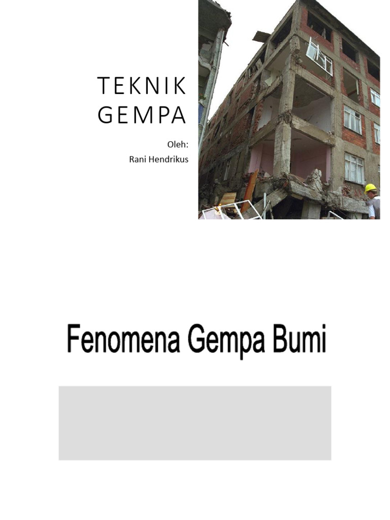 Teknik Gempa | PDF
