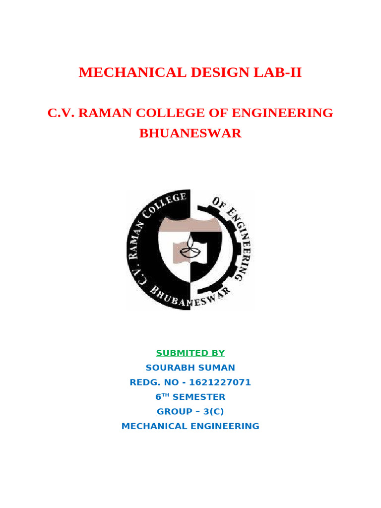 Mechanical Design Lab | PDF