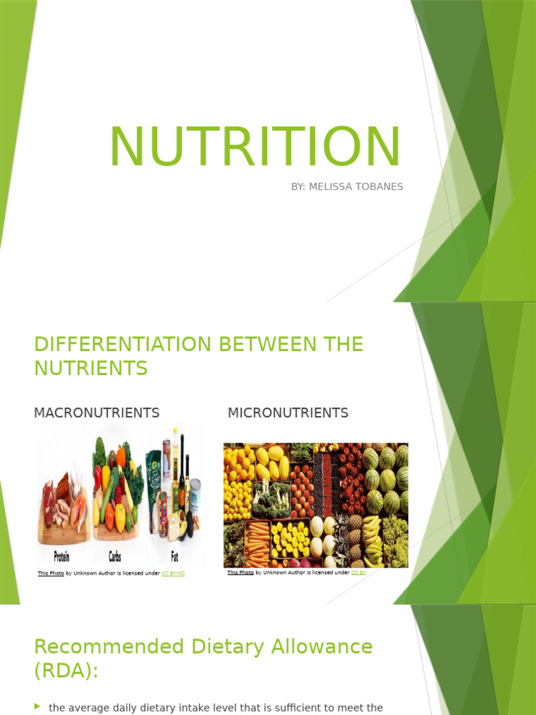 Nutrition Lecture Presentation | PDF