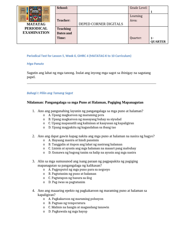 Pt-Week 6-GMRC - Deped Corner Digitals | PDF