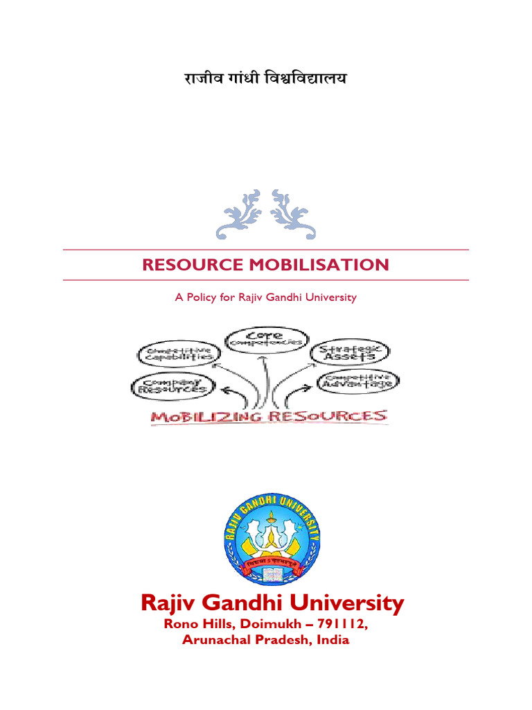 Resource Mobilization of RGU | PDF
