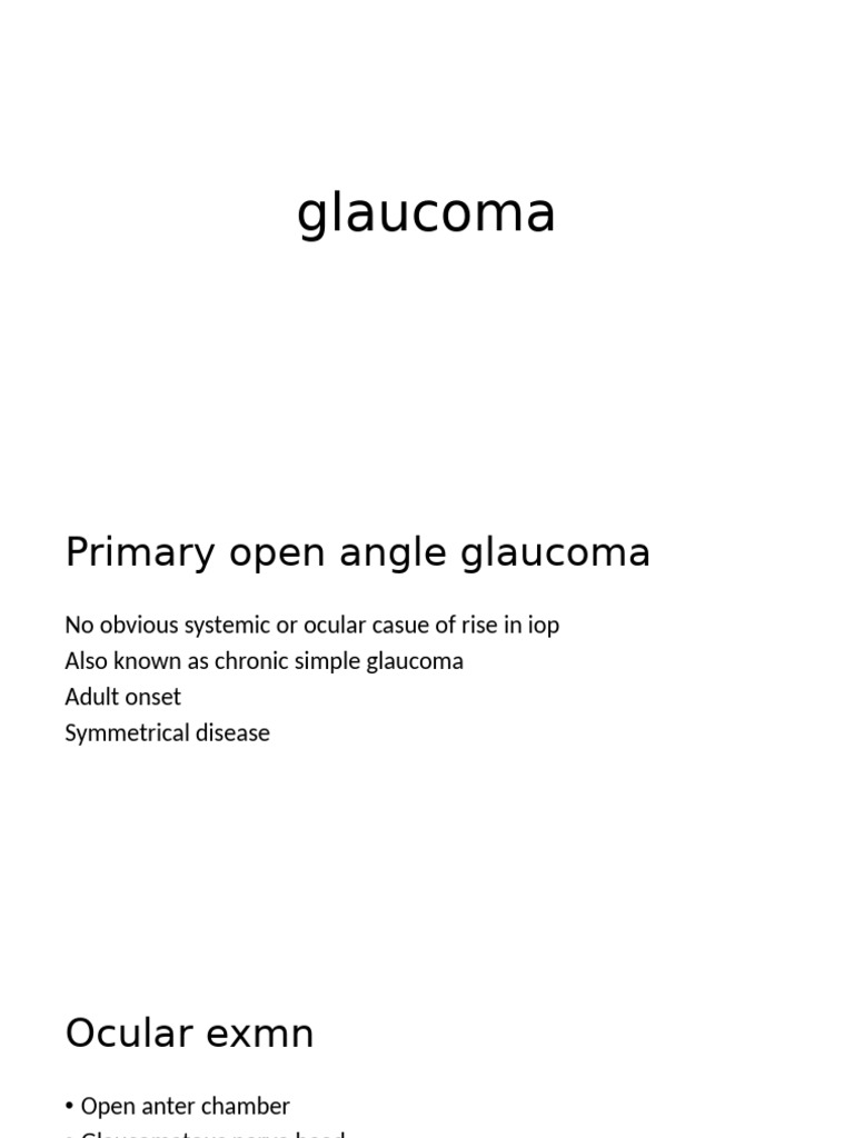 Glaucoma | PDF