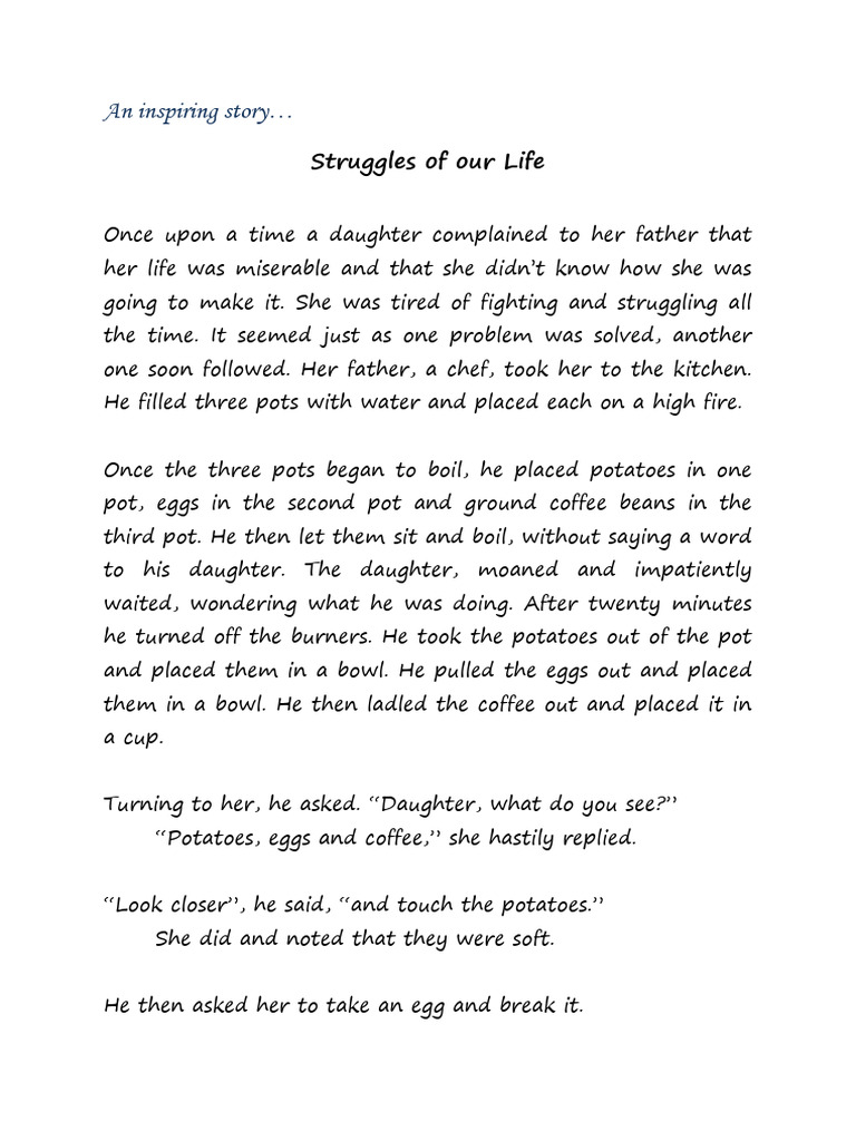 An inspiring story | PDF An inspiring story | PDF