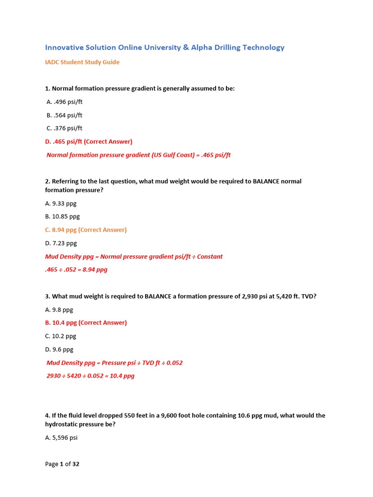 Student Study Guide | PDF