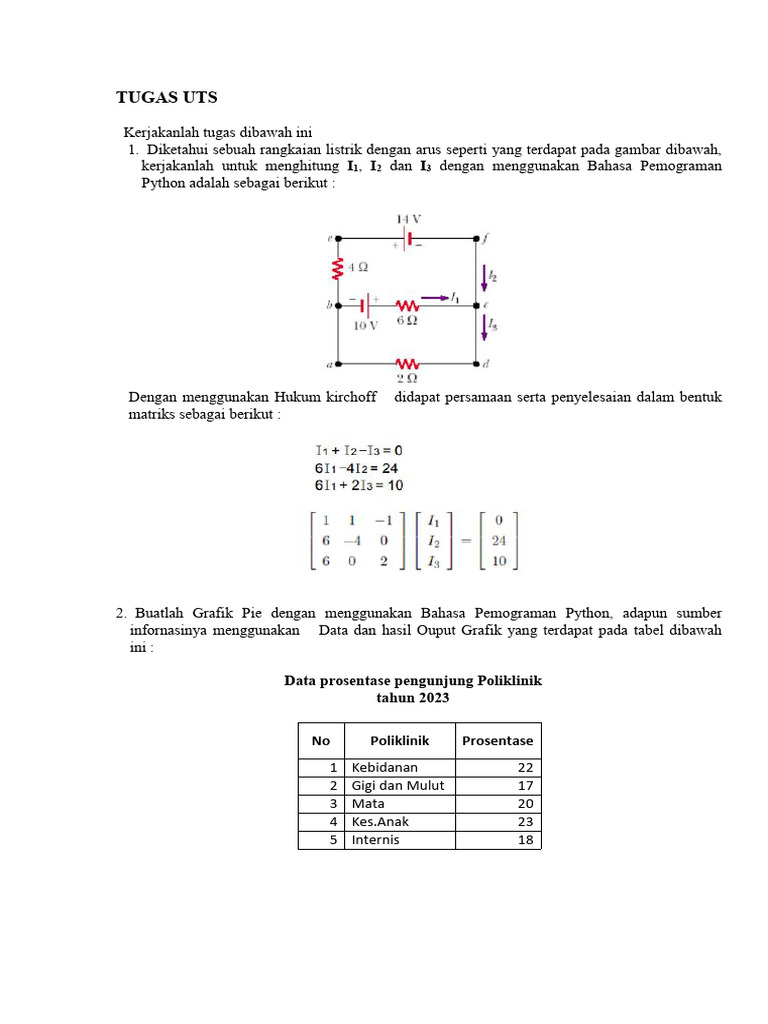 Tugas Uts Python-2024 | PDF