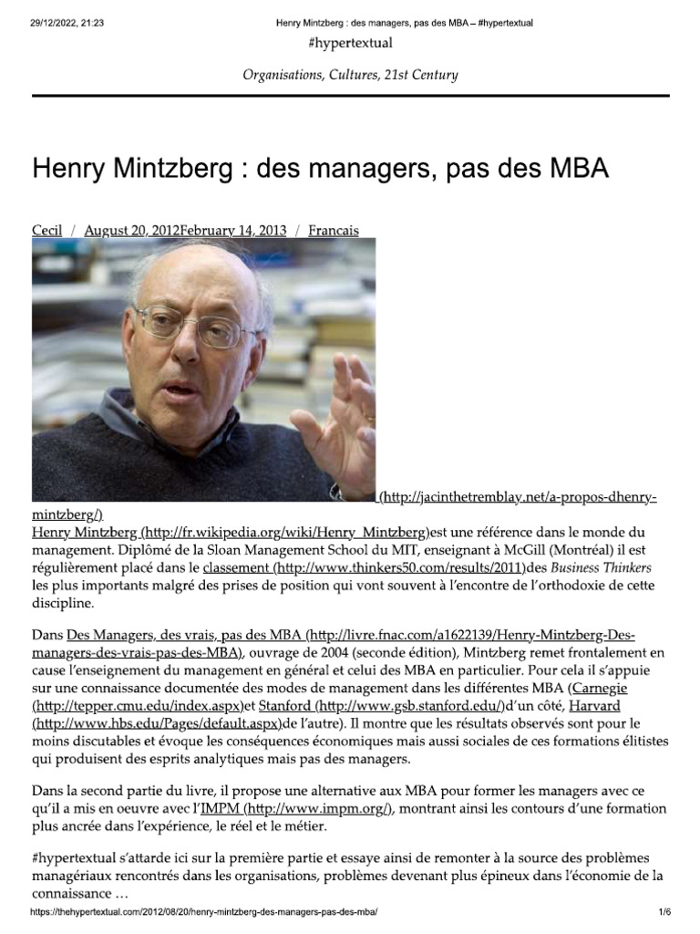 Managers Pas Mba | PDF