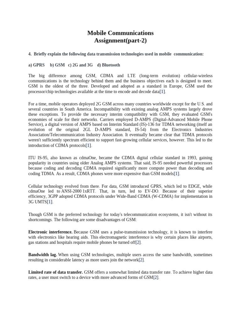 Mobile Communications (Part-2) | PDF