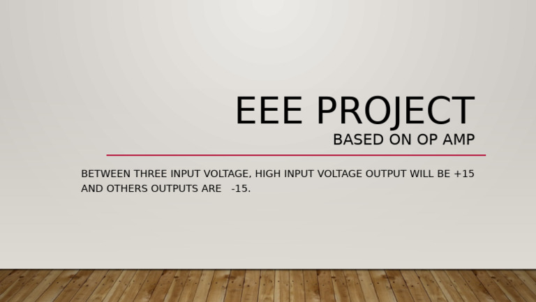 Eee Project | PDF