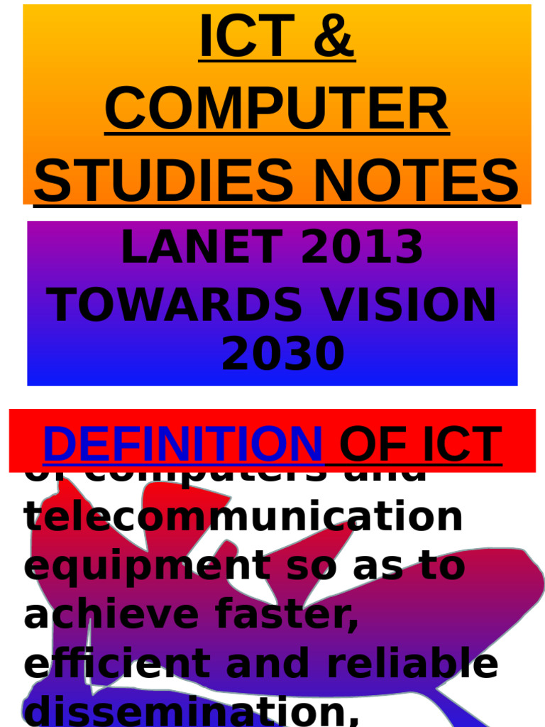 Ict & Computer Presentation 1 | PDF