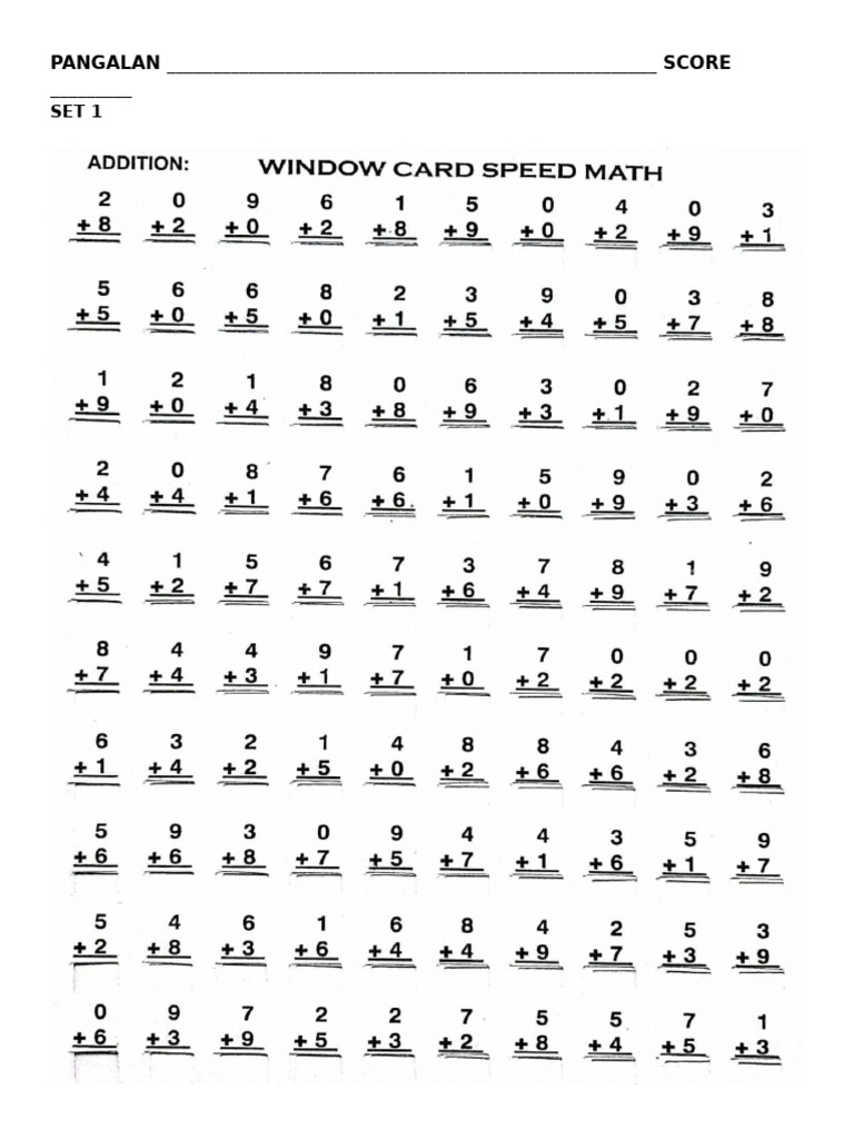 Set 1 4FS Sample | PDF