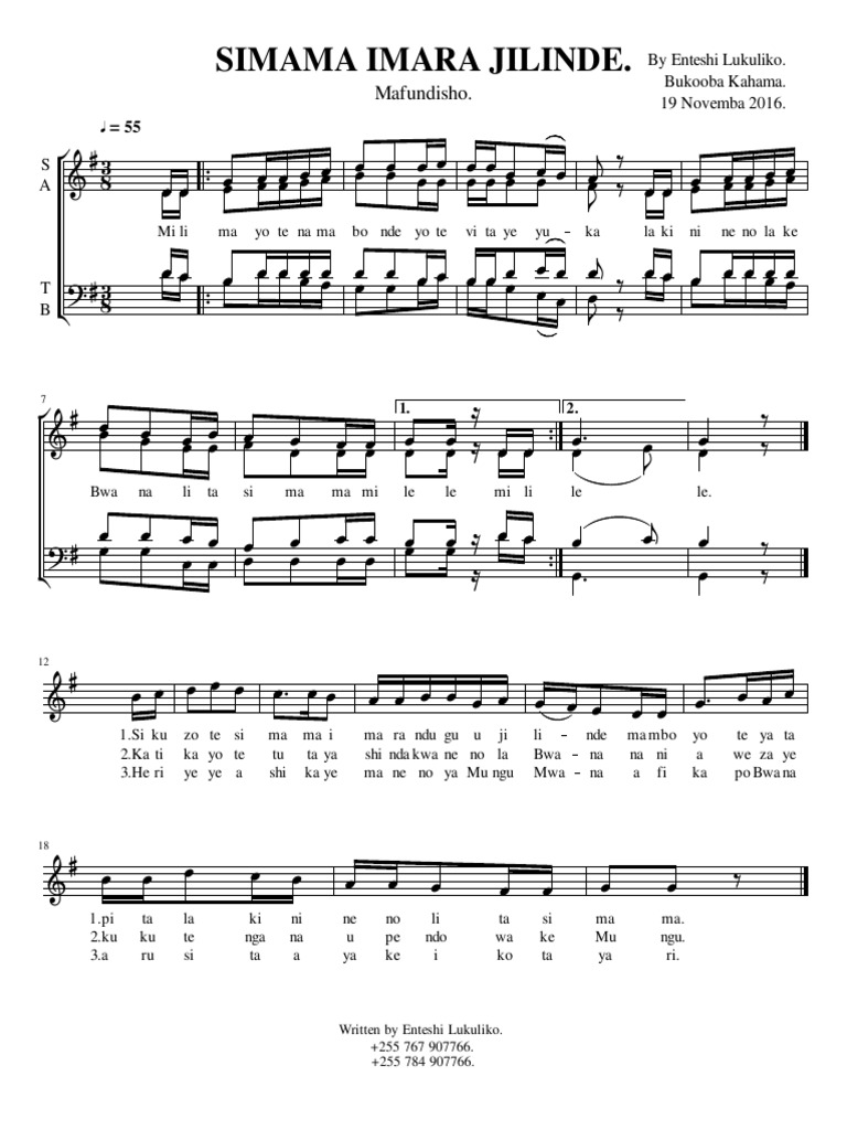 Simama Imara Jilinde | PDF