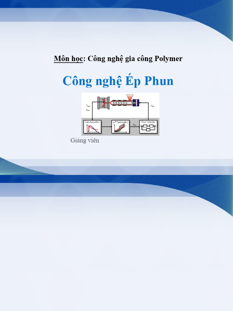 Môn học GC Pol - Inj Part III - TLTK | PDF
