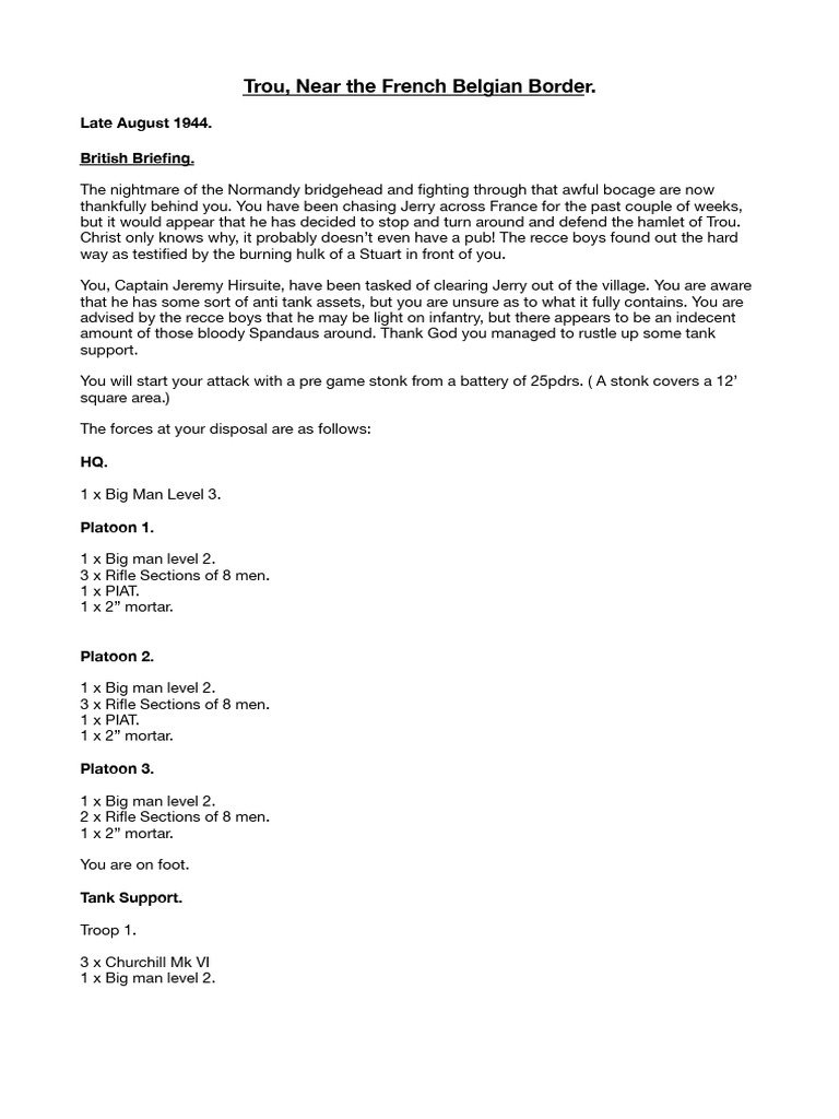 Scenario Trou 1944 | PDF