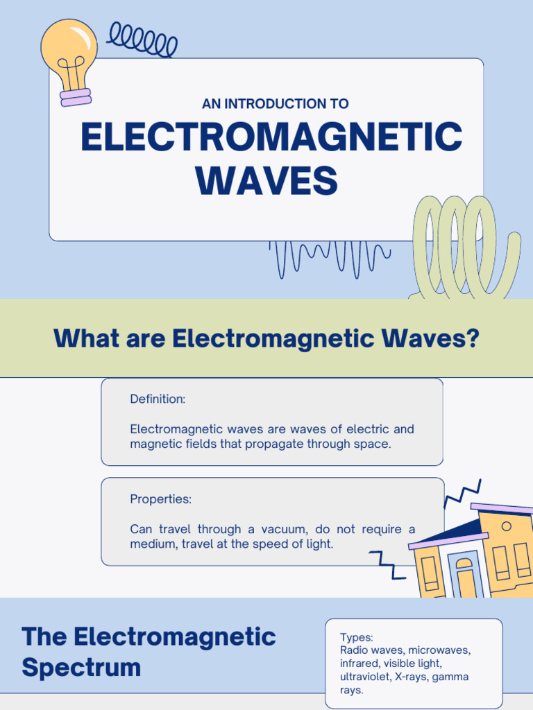 Types of Waves Science Presentation in Light Blue White Lined Style | PDF