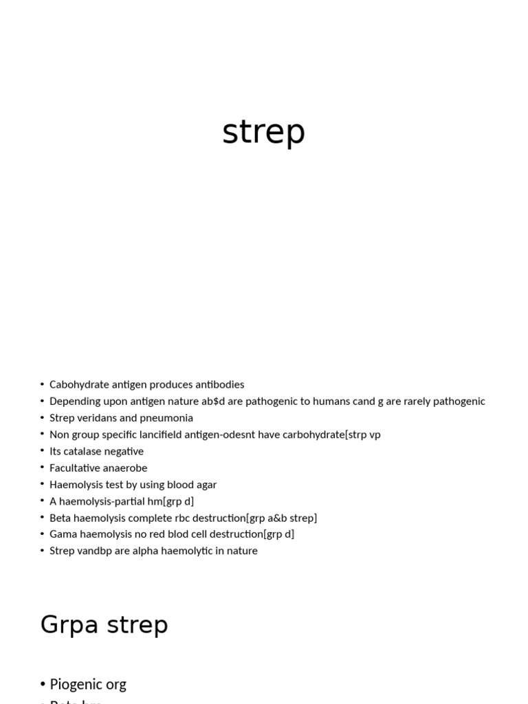 Strep | PDF