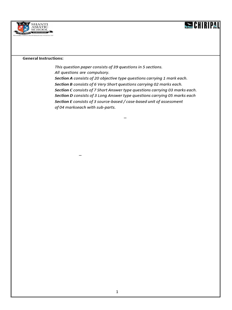 I. Ii. Iii. Iv. v. Vi. Vii.: General Instructions | PDF