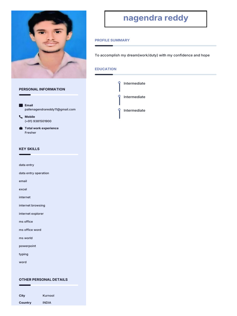 Naukri Nagendra Reddy | PDF