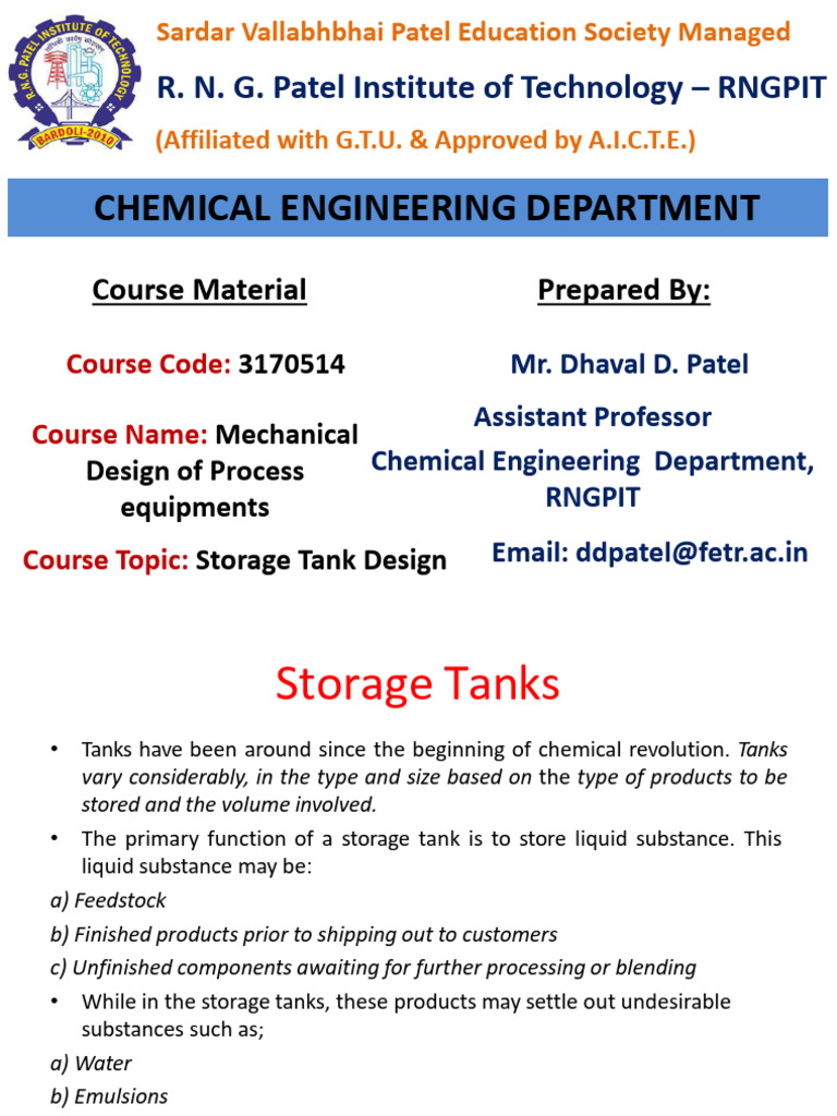 storage tanks | PDF