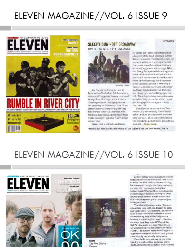 Eleven Magazine//Vol. 6 Issue 9 | PDF | Foreign Language Studies