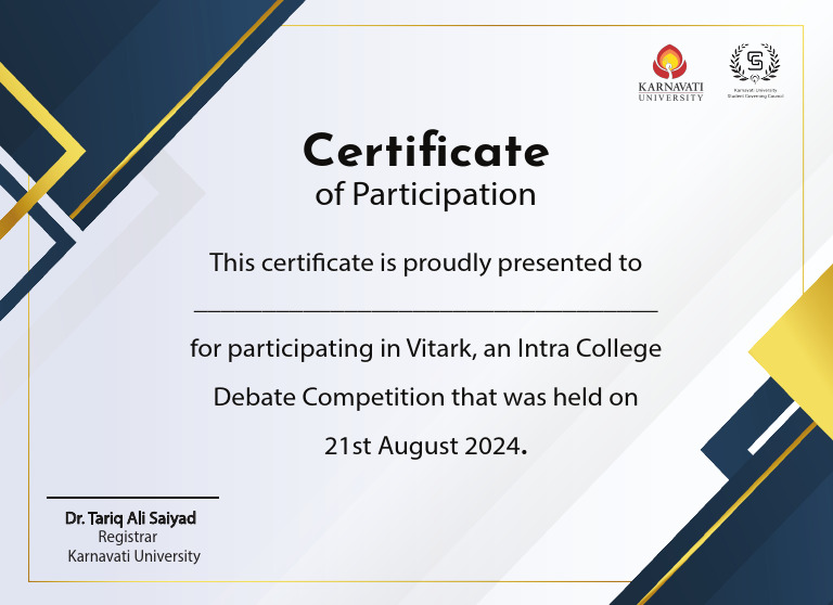 Debate Certificate 3 | PDF