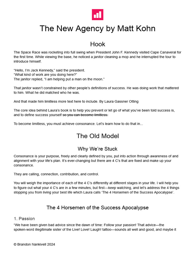 The New Agency by Matt Kohn ? Book Summary | PDF