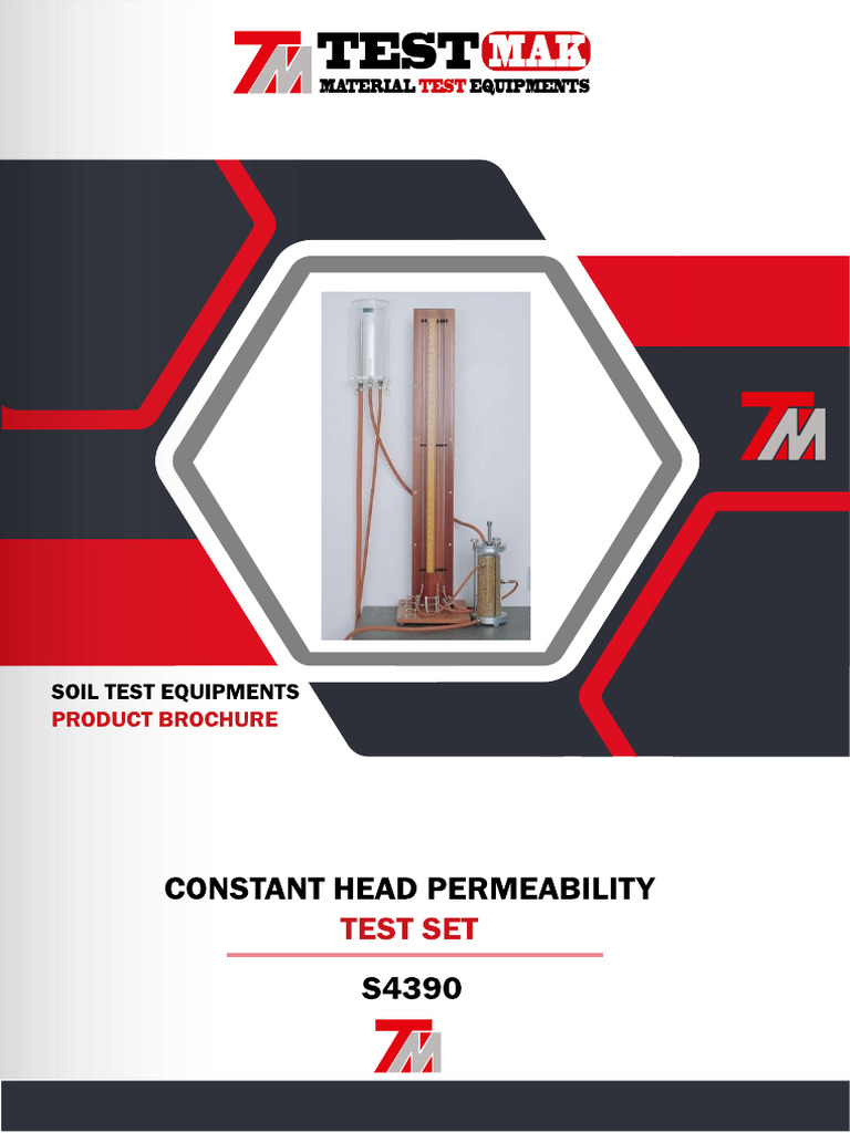 Constant Head Permeability Set | PDF