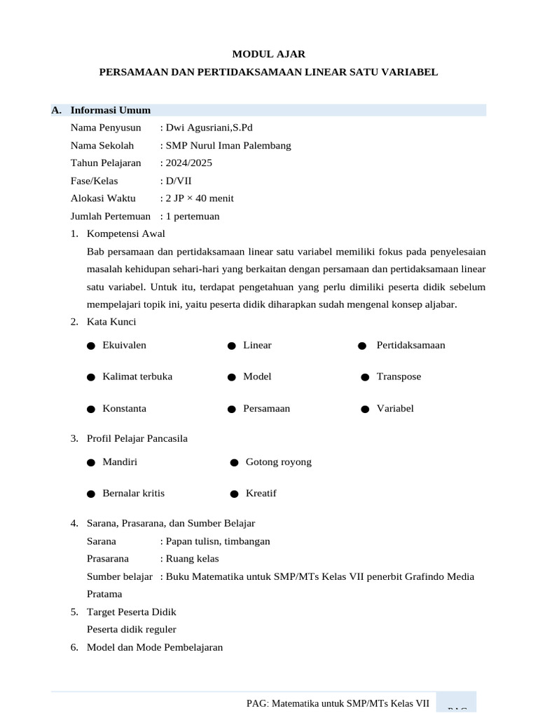 Modul Ajar Bab 4 | PDF