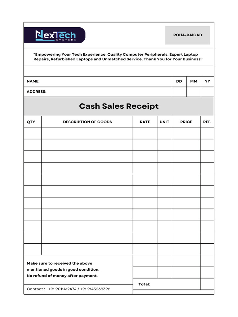 Nextech Receipt | PDF