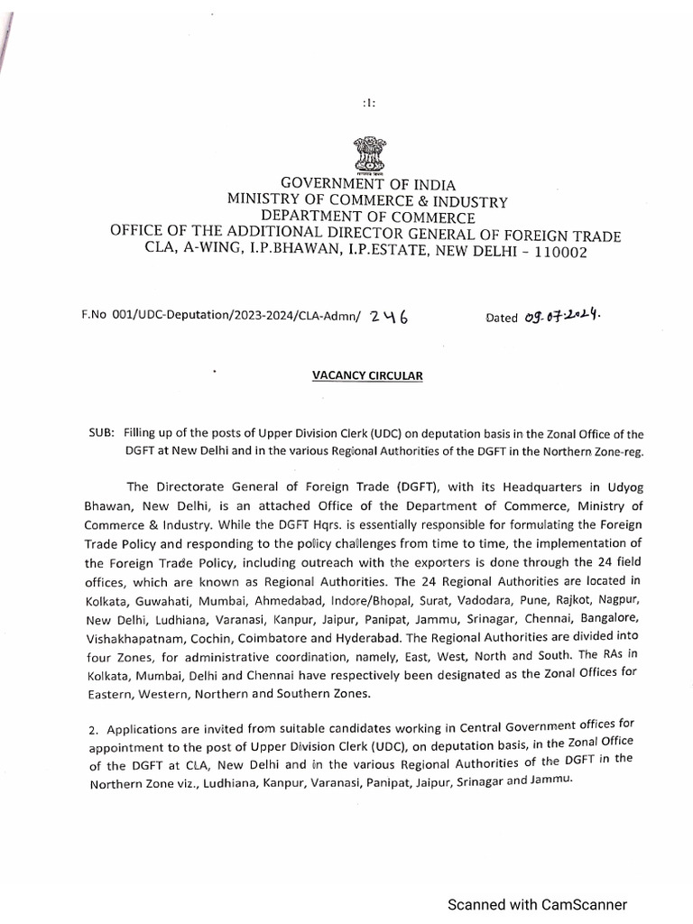 Deputation UDC | PDF