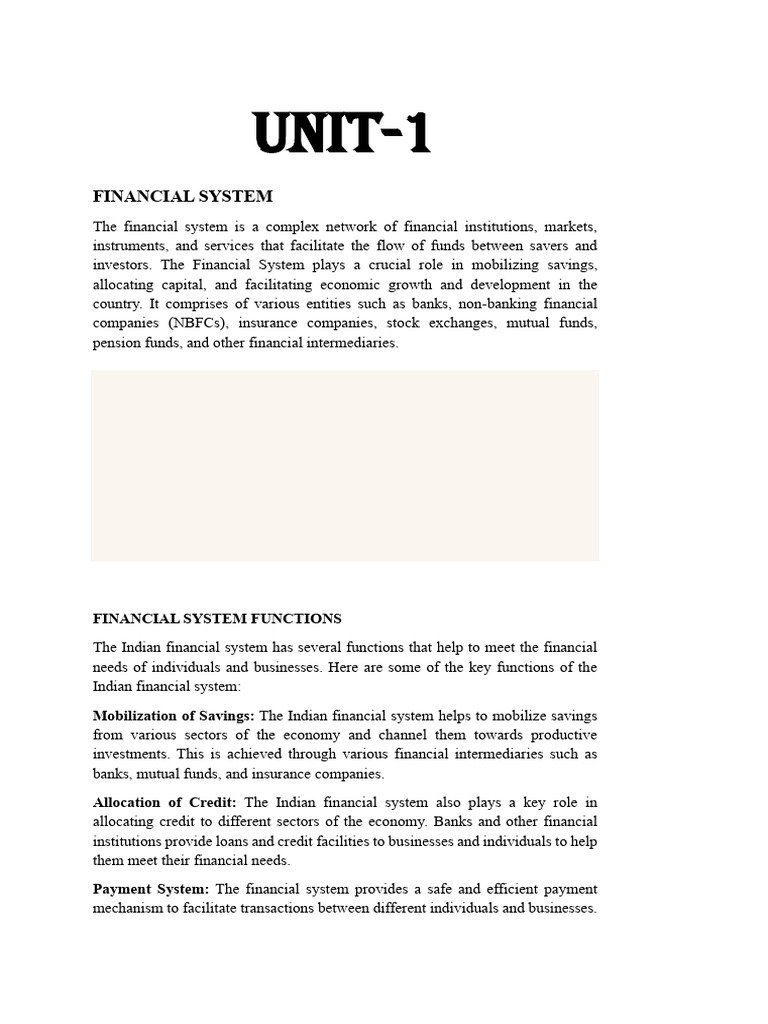 Unit 1 FMS | PDF