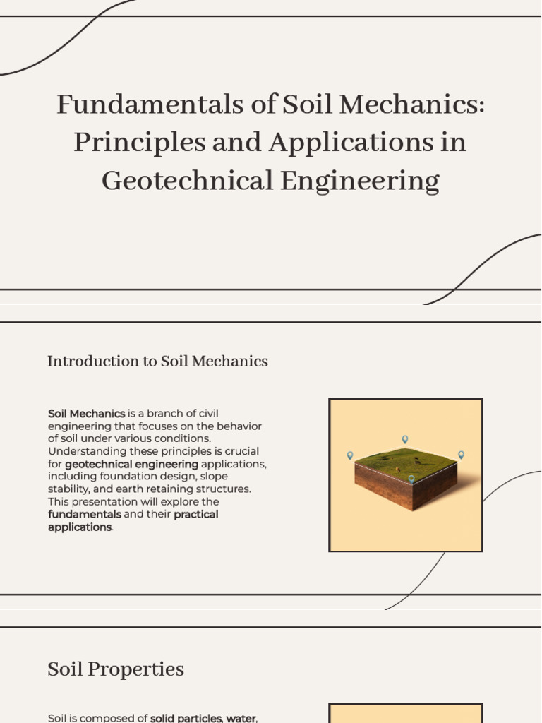 Slidesgo Fundamentals of Soil Mechanics Principles and Applications in Geotechnical Engineering ...
