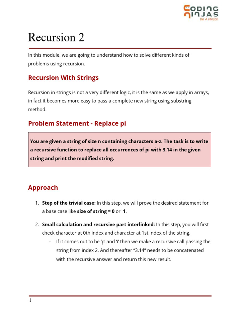 Lec 15 Recursion 3 | PDF