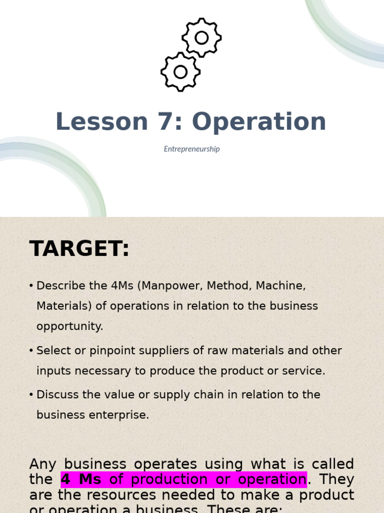 Lesson 7 Entrep 2023 | PDF