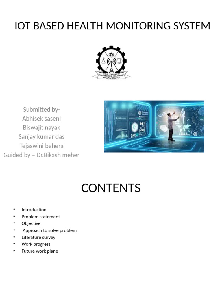 Iot Based Health Monitoring System-1 | PDF