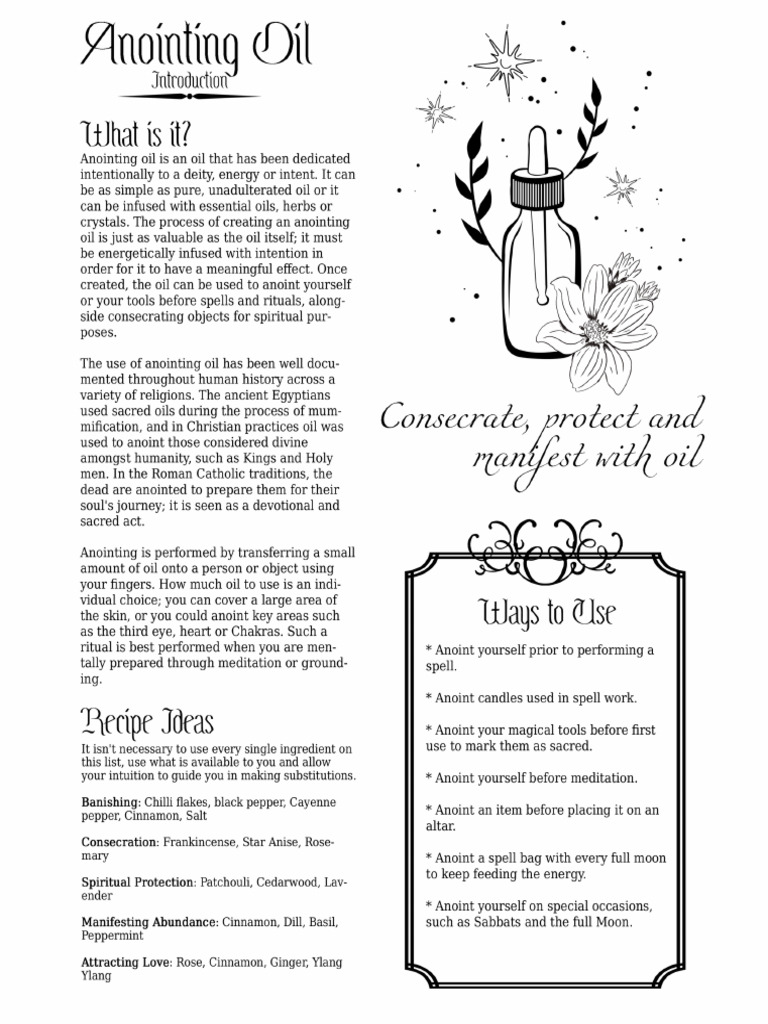 Anointing Oil Us Letter | PDF