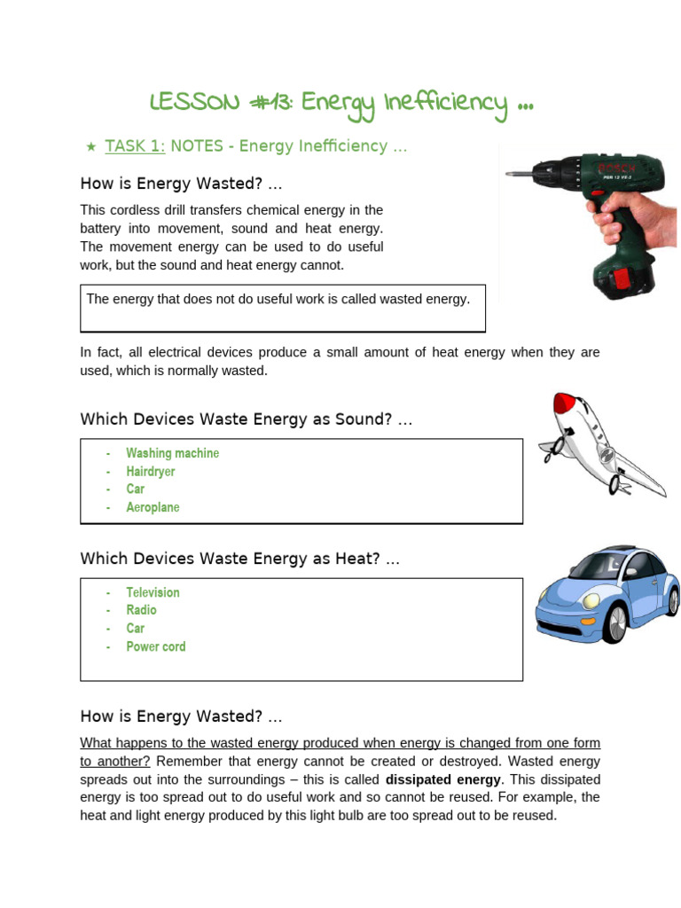 LESSON #13_ Energy Inefficiency | PDF