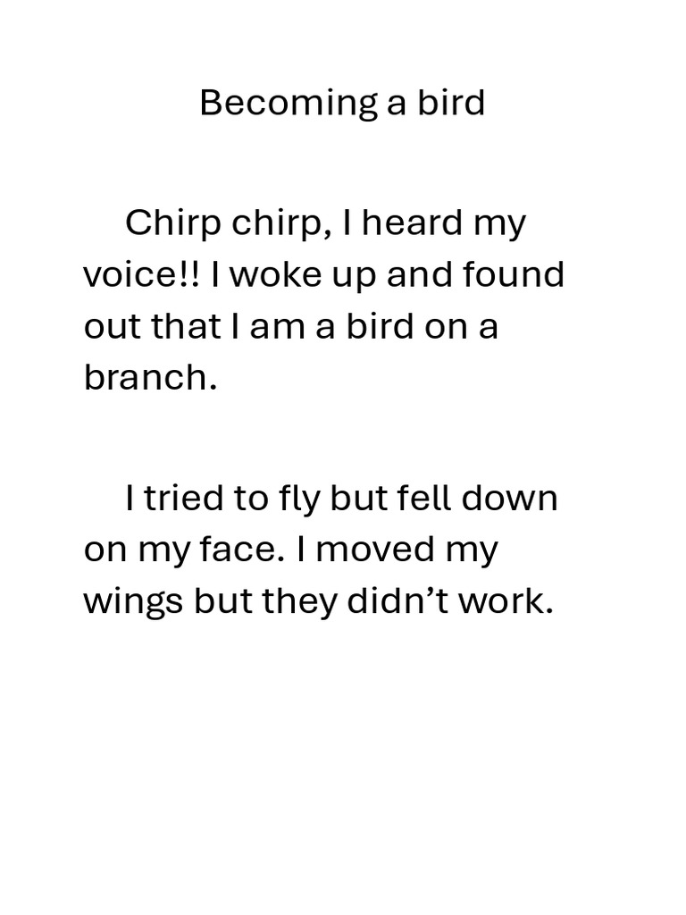 Becoming a Bird | PDF