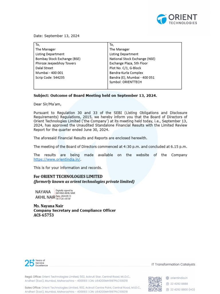 Orient Technologies | PDF