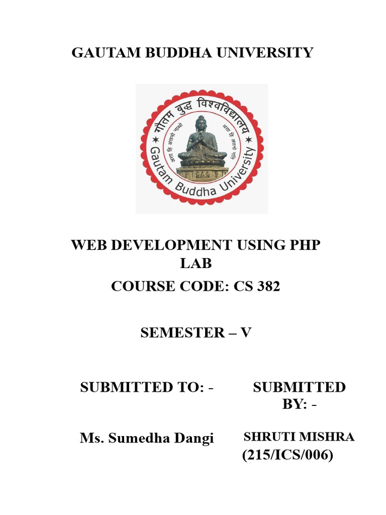 Web D Using PHP | PDF