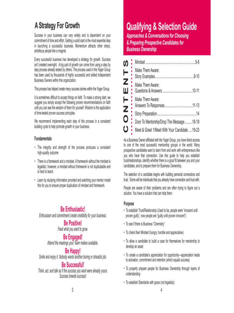 TL14 - Qualifying & Selection Guide 2020 | PDF