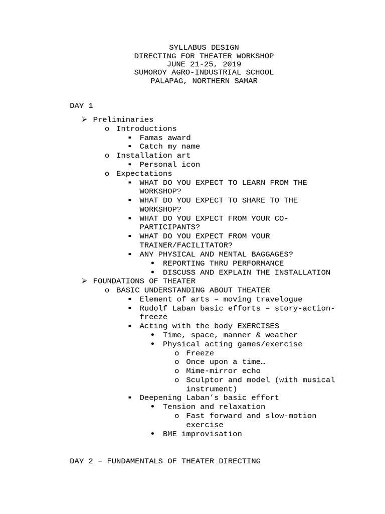 Syllabus Design | PDF