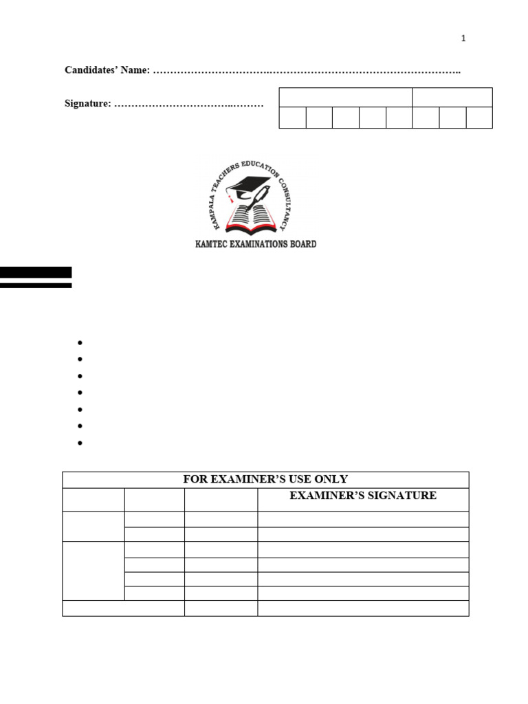 Geography Paper 1 Pdf