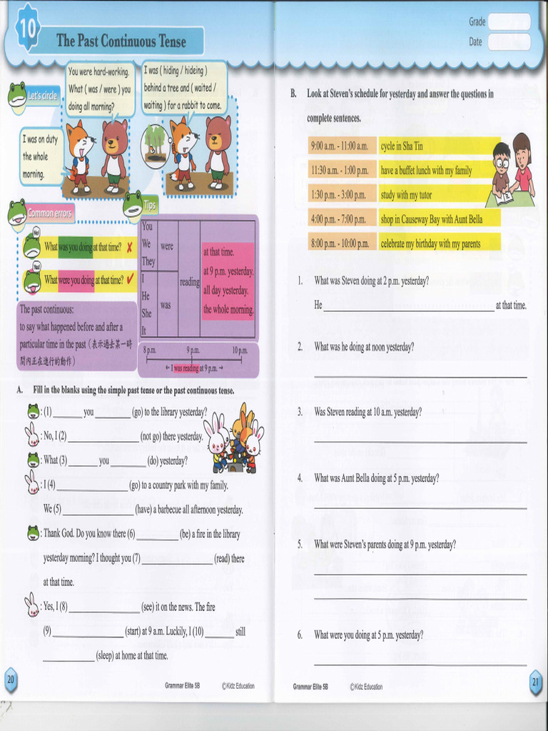 (功課) Grammar Elite 5B Unit 5 p.20-23 | PDF