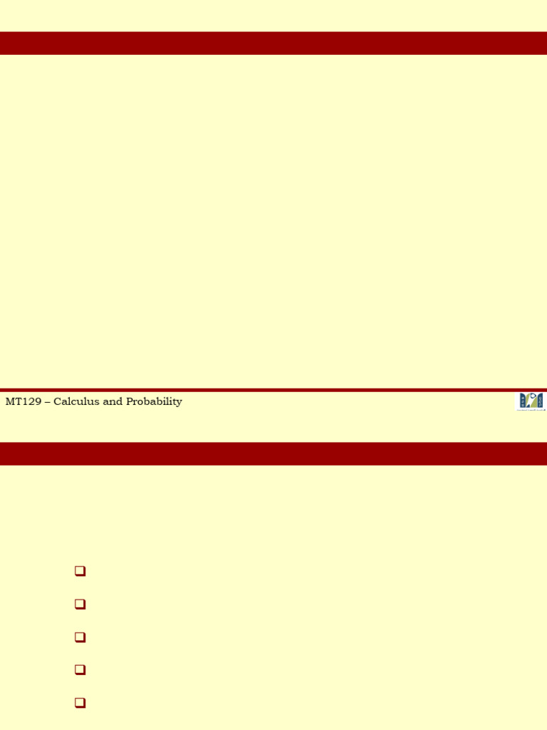 MST129 Tutorial - 6 The Definite Integral | PDF