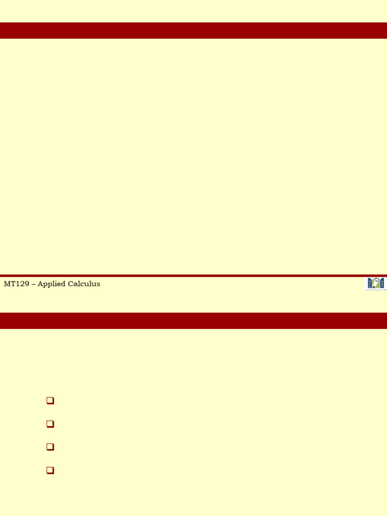 MST129 Tutorial - 3 Applications of Derivative | PDF