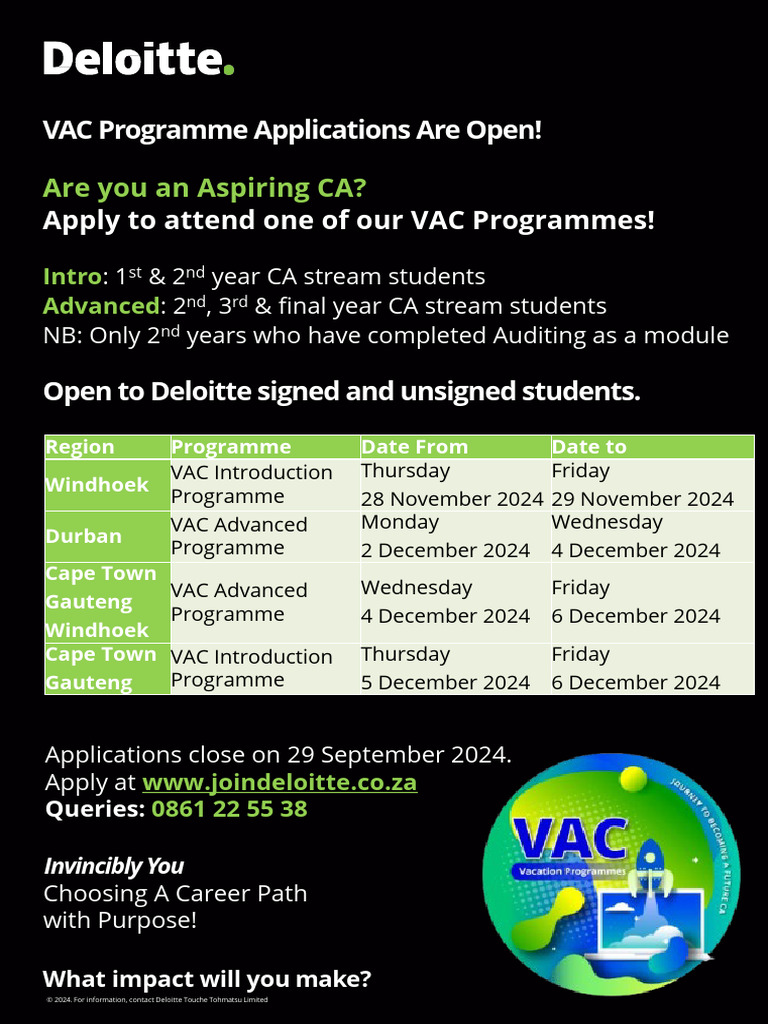 VAC 2024 - Applications Are Open! | PDF | Business